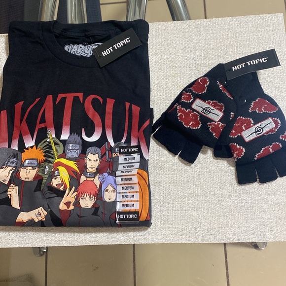 Hot Topic | Shirts & Tops | 2 Pieces Kids Naruto Akatsuki College Tee ...